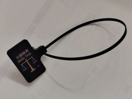 RFID UHF/NFC Cable Tie Tag with Custom Logo Print Disposal