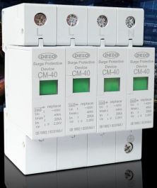 4P industrial three-phase power lightning protection surge protector 4P ...